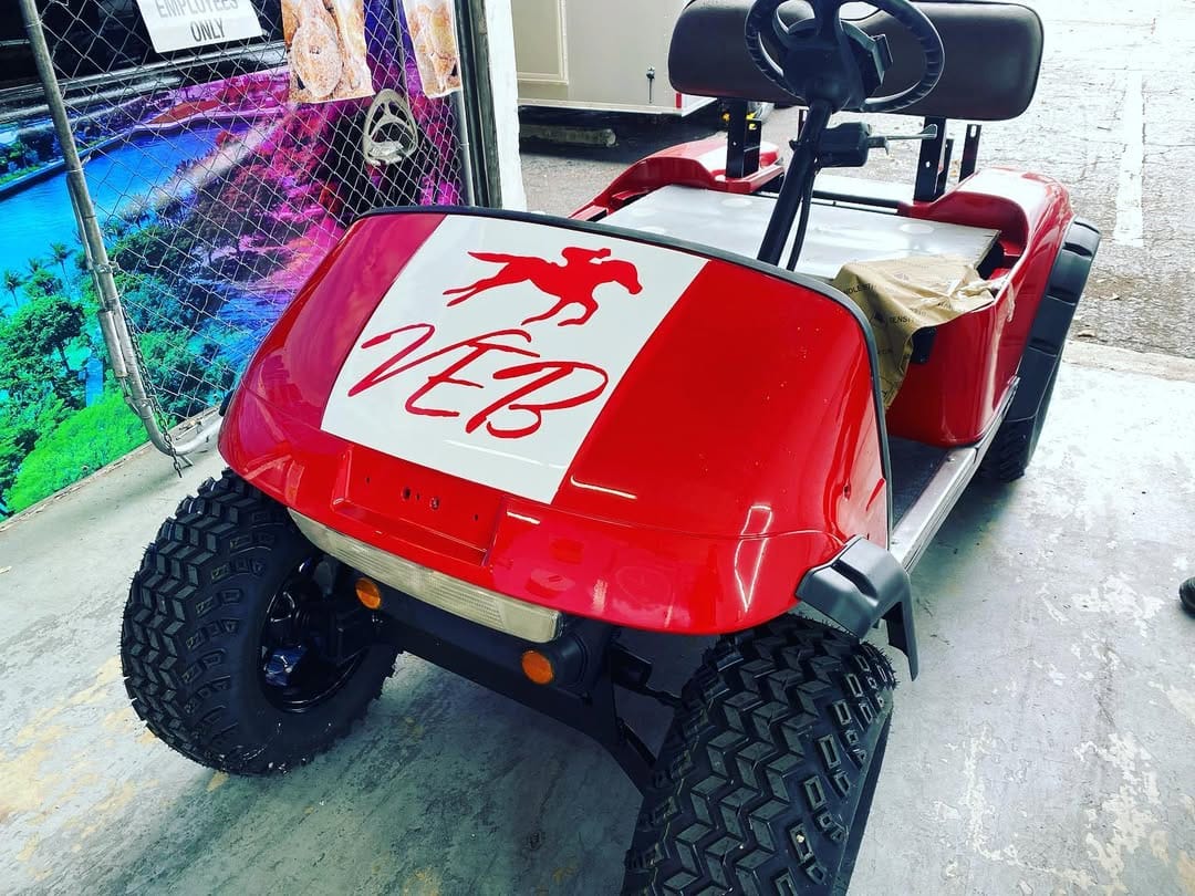 Custom Golf Cart Wraps Golf Cart Wrap - Project Sign